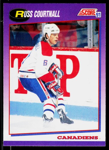 Russ Courtnall, 1991-92 Score American, #42, Montreal Canadiens, | eBay