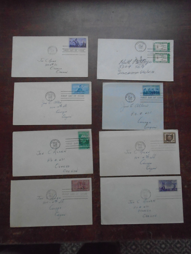 8 different US Postage 1st Day Covers 1950s/1960s VG. | eBay