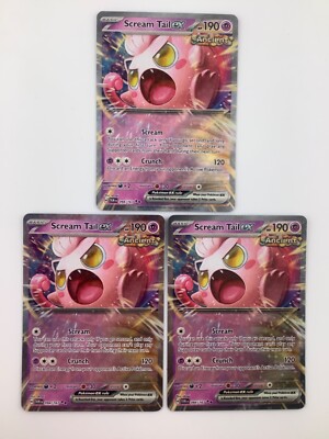 Pokemon TCG Scream Tail ex 94/167 Double Rare Pack Fresh Twilight ...