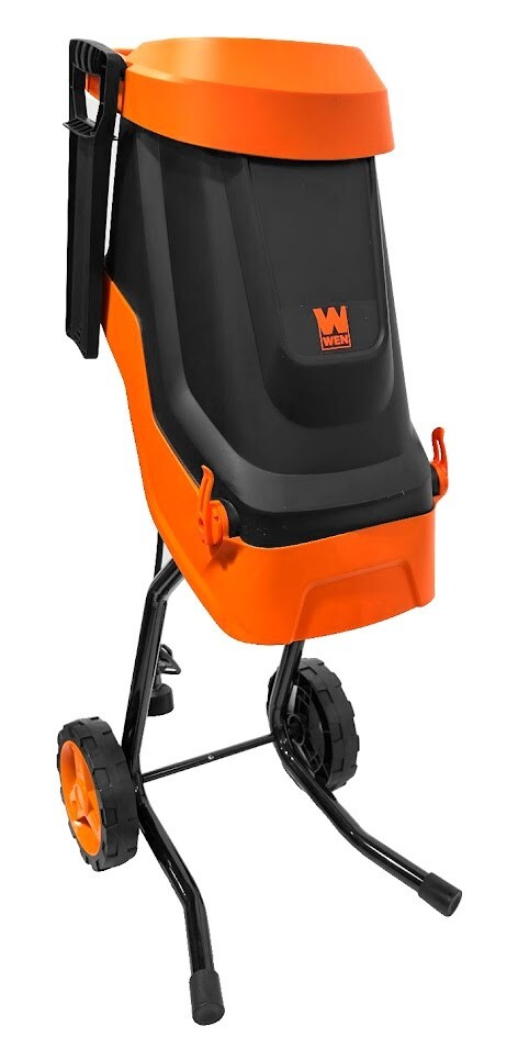 Electric Wood Chipper Shredder, 15-Amp Mulcher with 12-Gallon Bag for ...
