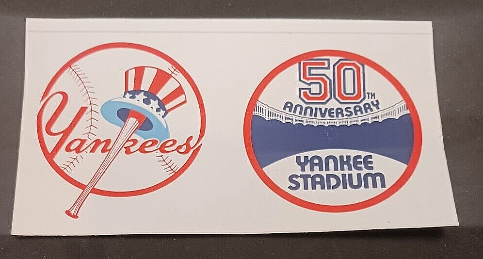 Vintage 1973 Original YANKEES Baseball Logo Sticker Decal NOS MLB ...