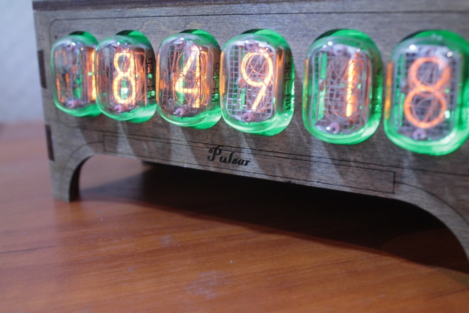 Nixie tube clock IN-12 table desk retro old vintage clock for bedroom ...