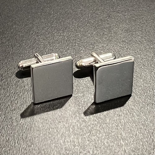 925 Sterling Silver Square Cufflinks For Men Birthday Wedding Cufflink ...