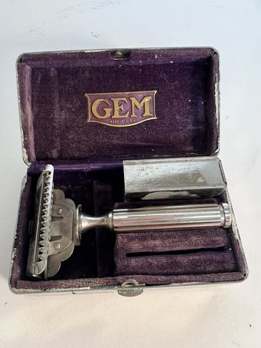 Antique GEM 1912 Safety Razor With Case/ Made In USA | eBay