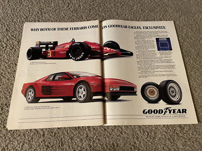 Vintage 1988 FORMULA ONE FERRARI TESTAROSSA INDY RACE CAR GOODYEAR ...