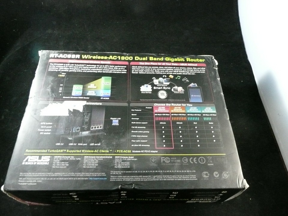 Asus RT-AC68R Dual-band Gigabit Router | eBay