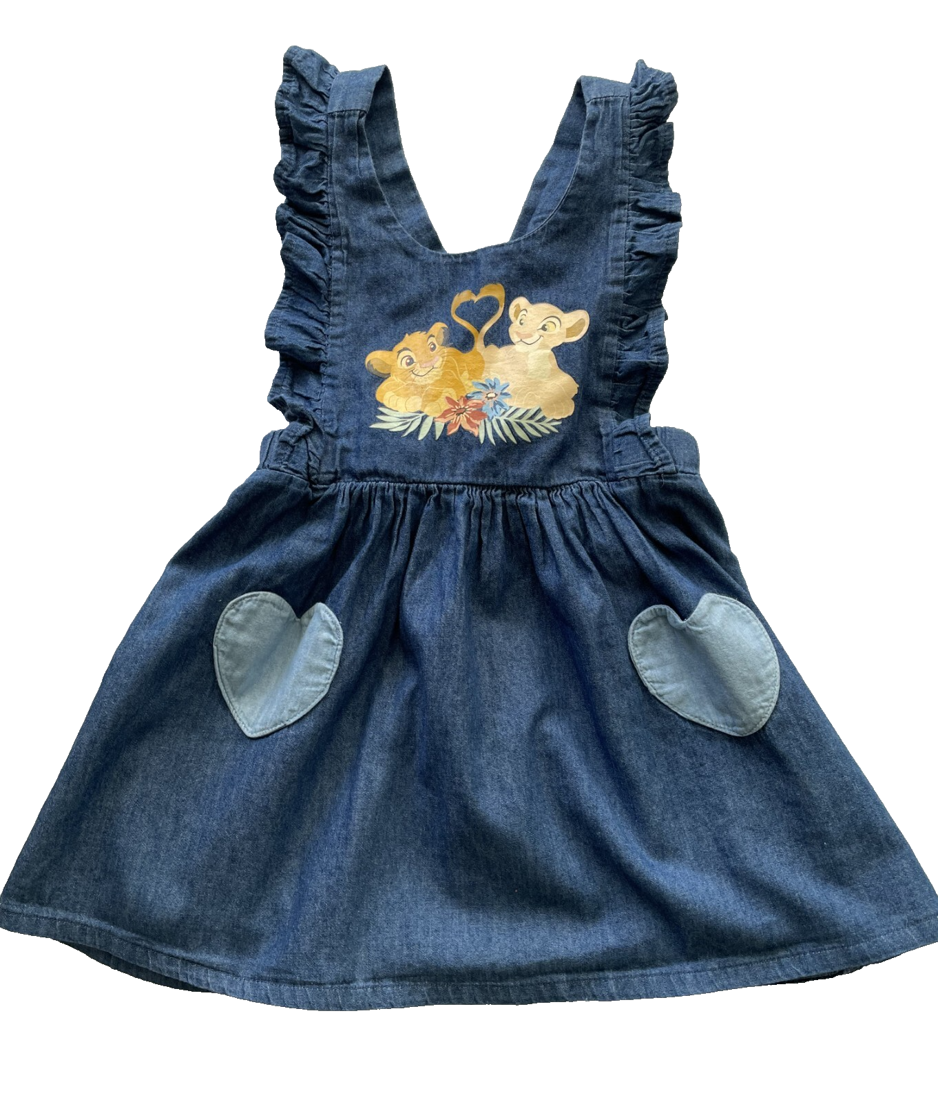 Disney Baby Jumper/Dress, Lion King Simba + Nala, Ruffles, Pockets ...