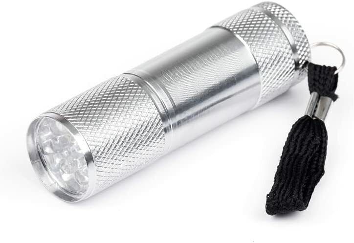 4x Super Bright Mini 9 LED Bulb Pocket Torches Small Keyring Torch ...