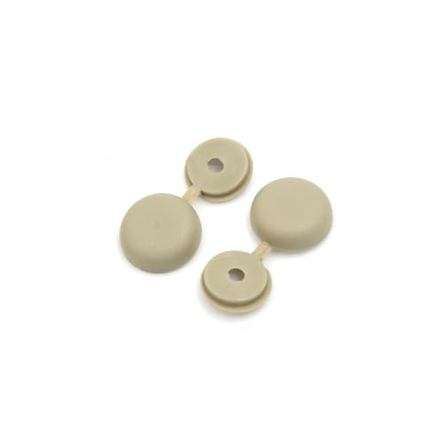 20pcs 4mm Beige Hinged Screw Cover Folding Caps for Car Home Furniture ...