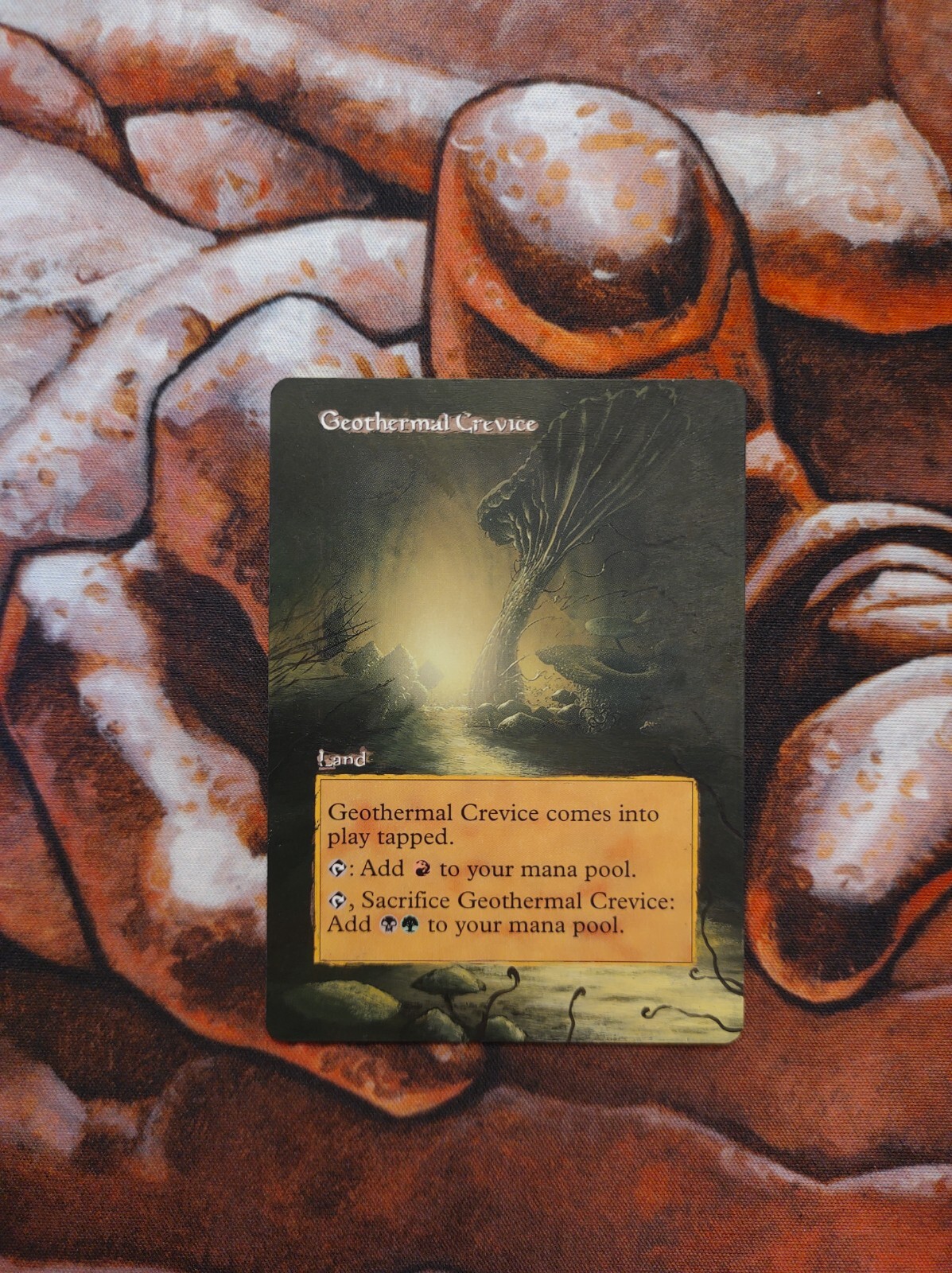 Magic the Gathering Geothermal Crevice Hand Painted Unique Custom MTG ...