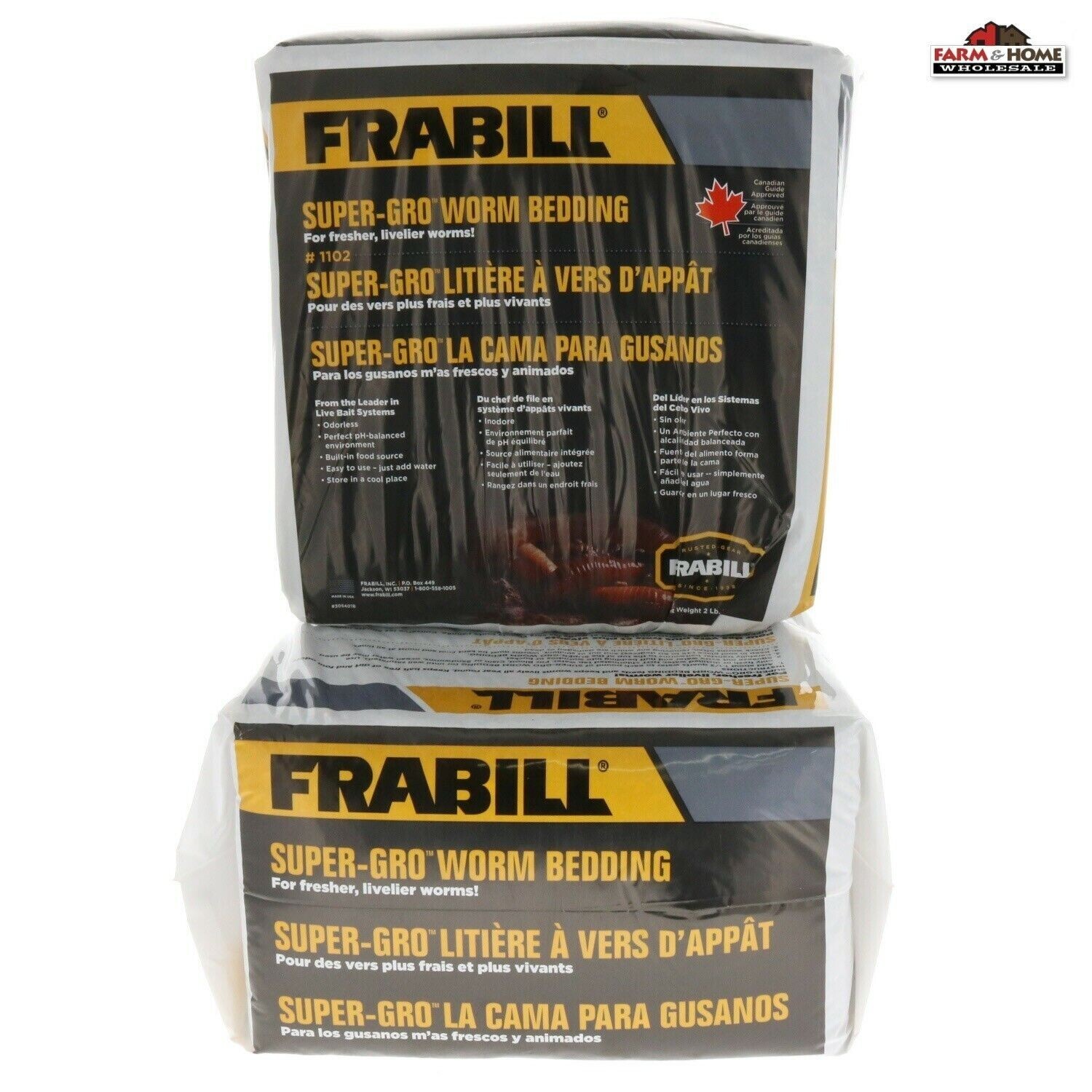 Frabill 1102 Super Gro Worm Bedding 2lb for sale online | eBay
