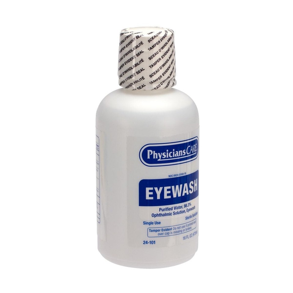 Sterile Isotonic Eye Flush: Buffered Eye Rinse in 16oz Squeeze Bottle ...