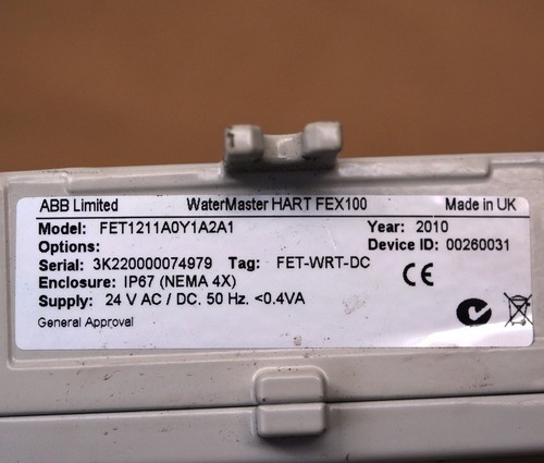 ABB WaterMaster HART FEX100 Transmitter and & FEV mag flow tube DN 80 3 ...