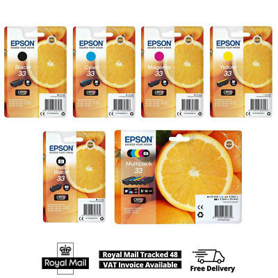 Genuine Epson 33 Orange Ink Cartridges For XP-630 XP-640 XP-7100 XP-645 ...