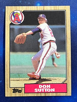 1987 Topps #673 Don Sutton California Angels | eBay