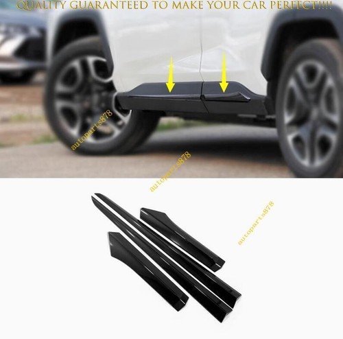 For Toyota RAV4 2019-2025 Baked Black Paint Body Side Moldings Door ...