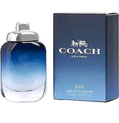 Coach Blue Men Coach New York Eau de Toilette Mini Splash 0.15 oz | eBay