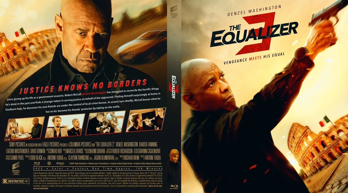The Equalizer Bluray Cover