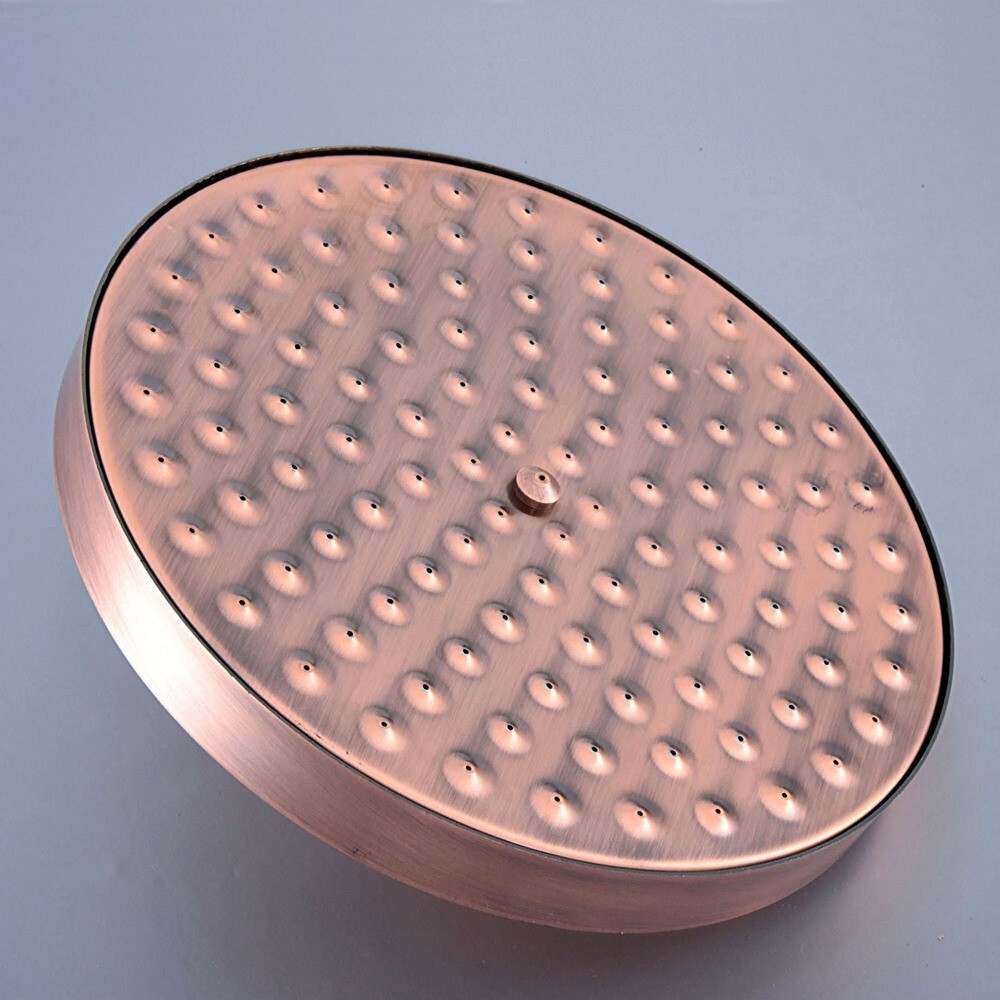 Antique Red Copper Round Rainfall Shower Head Bathroom Rain Shower head ...