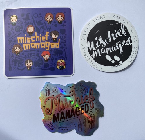 Mischief Managed Harry Potter Laptop Water Bottle Stickers | eBay