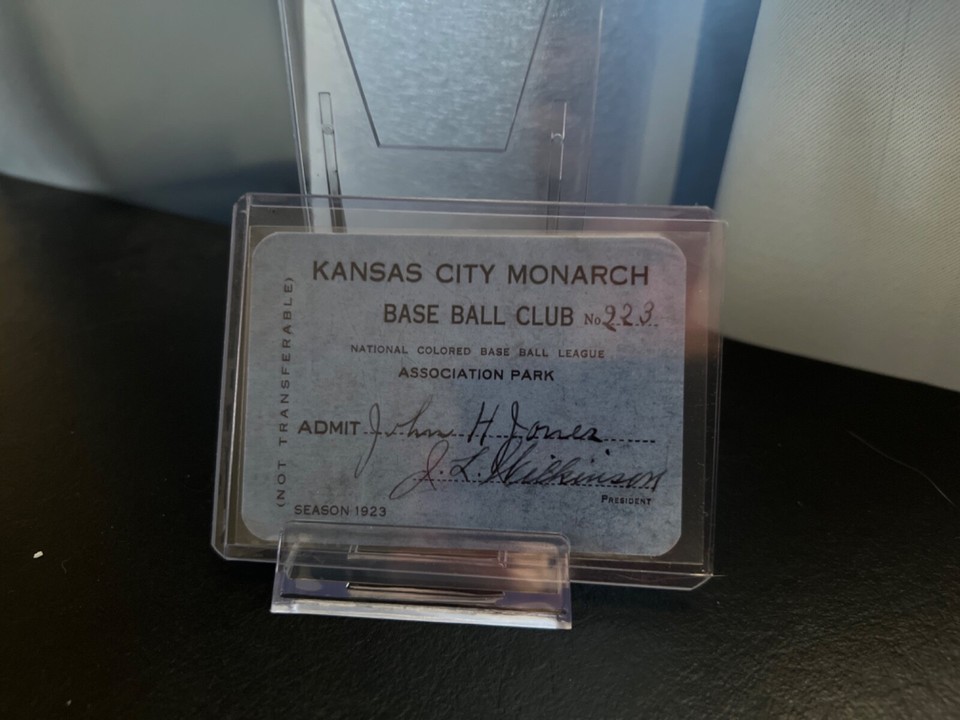 James Leslie JL Wilkinson Signed Ticket KC Monarchs Negro League ...