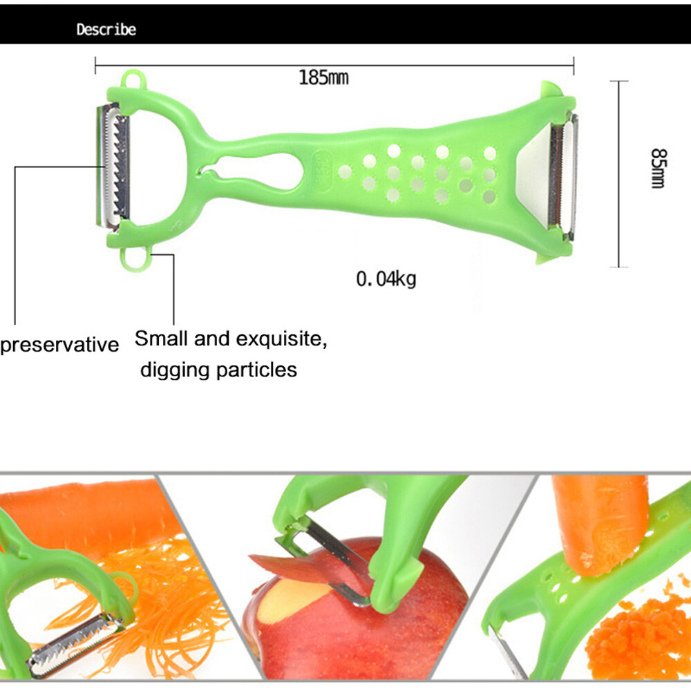 Kitchen Tool Fruit Double Headed Potato Grater Peeler Slicer Carrot ...