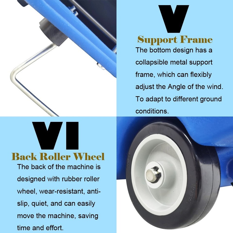 110V Max Storm 5650 CFM Air Mover Carpet Dryer Blower Floor Fan Blue ...