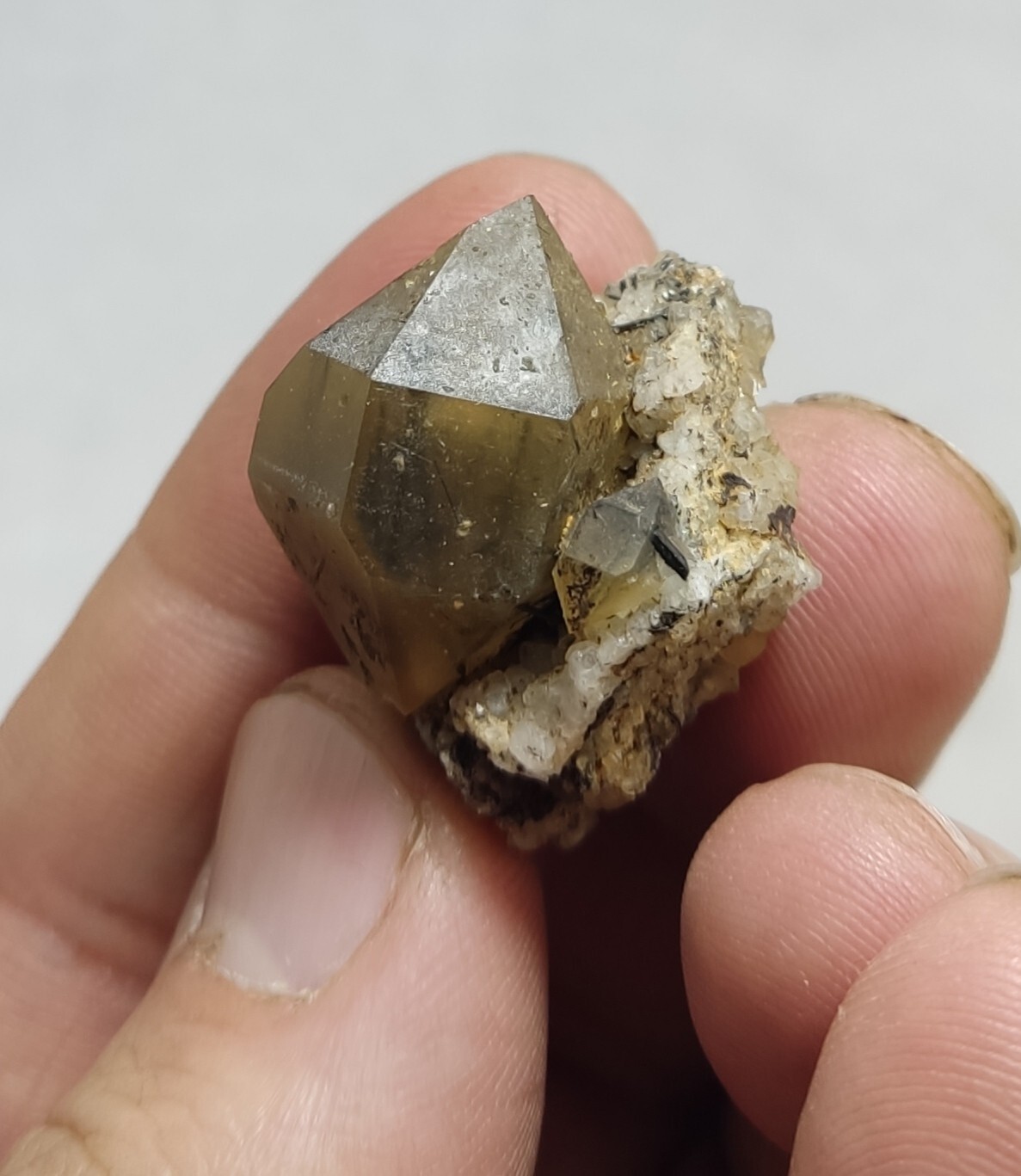 An aesthetic natural terminated astrophyllite Quartz crystal on matrix ...