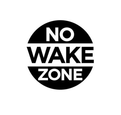 No Wake Zone Decal High Quality Oracal Vehicle Sticker Version 2 2244 ...