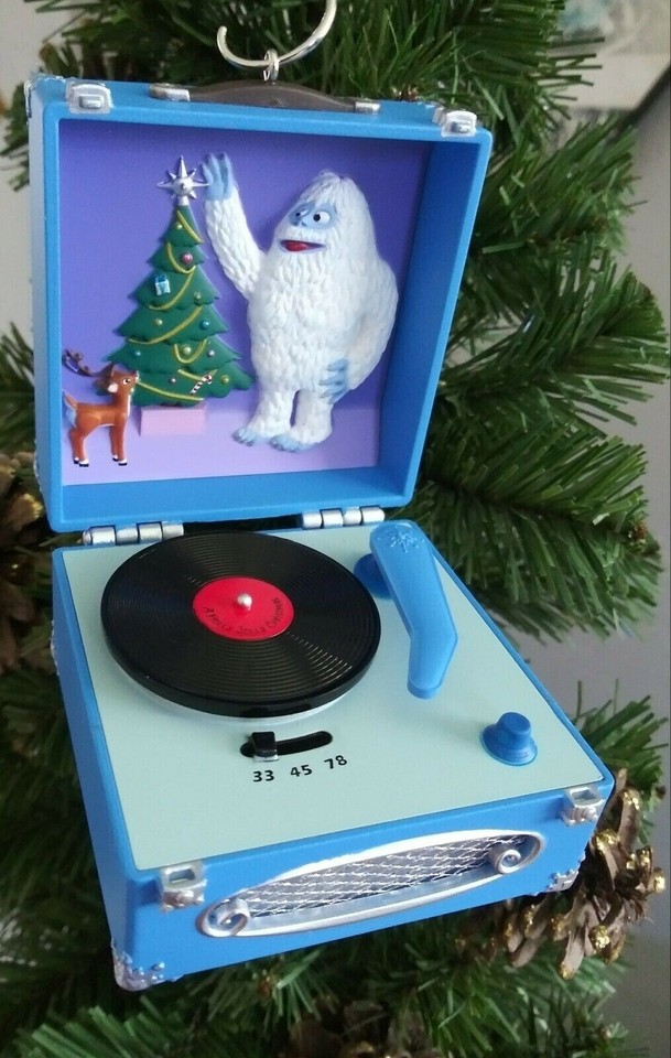 2019 Hallmark A HOLLY JOLLY CHRISTMAS Magic Ornament Rudolph Record ...