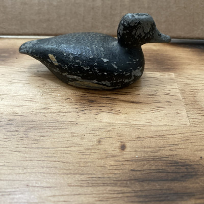 Vintage Miniature Lead Duck Mallard 2 .5 Inches Long 12.65 oz In Weight ...