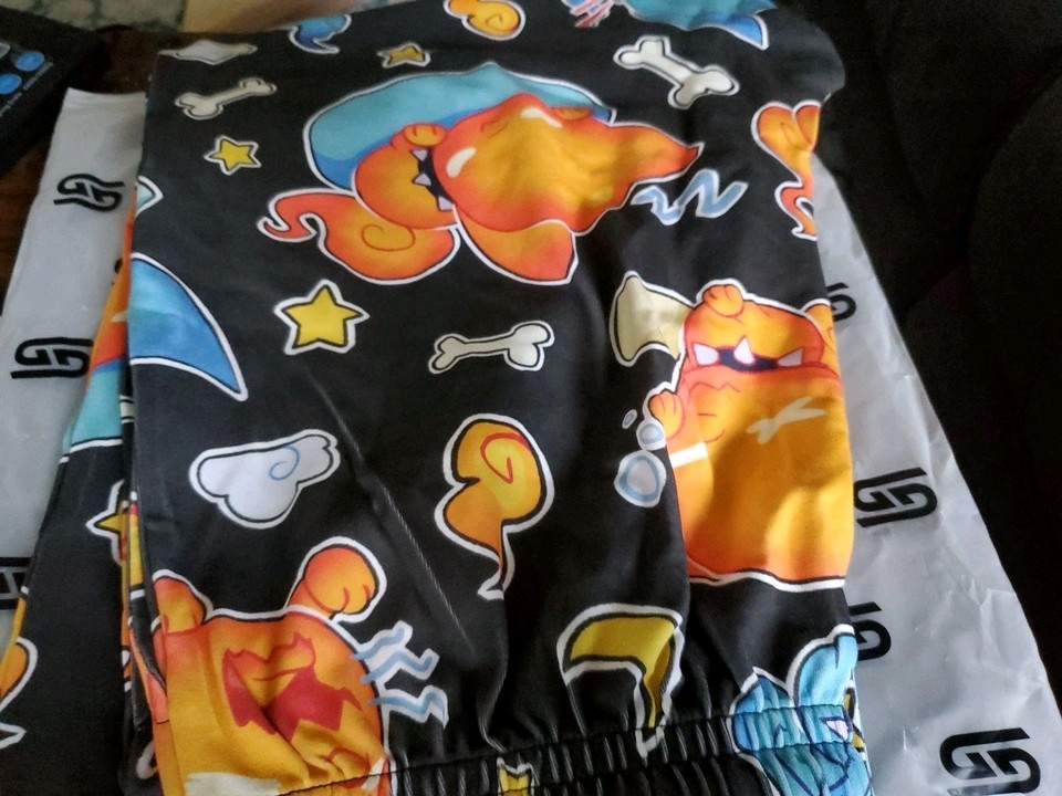 NEW - 100% AUTHENTIC GamerSupps GG SINDER PYRO Pajama Pants - BLACK ...