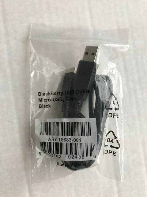 Genuine Blackberry USB Cable Micro -USB 1.0 m ASY-18683-001 | eBay