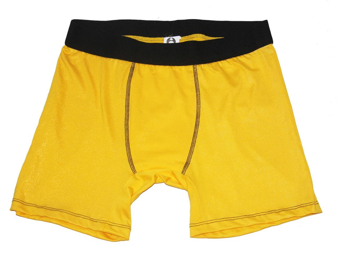 Crazy Boxer Clear Plastic Christmas Ornament With Yellow Sparkle Boxers ...