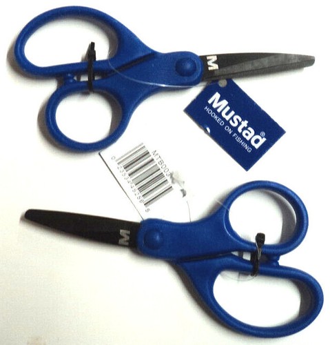 Mustad Small Braid Scissors Eco - TWO - Cuts Mono / Braided Line # ...