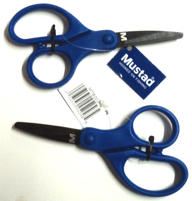 Mustad Small Braid Scissors Eco - TWO - Cuts Mono / Braided Line # ...