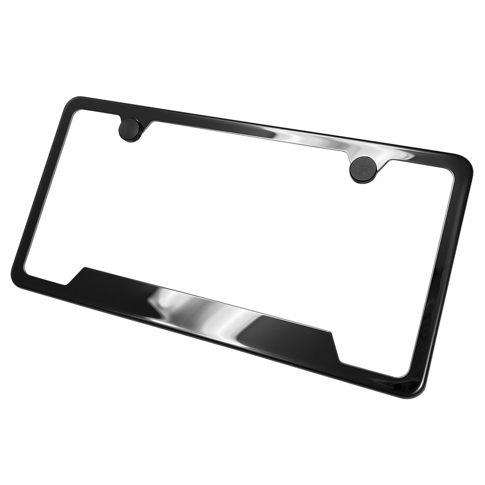 New Laser Etched Customize Stainless Steel License Frame Silicone Guard ...