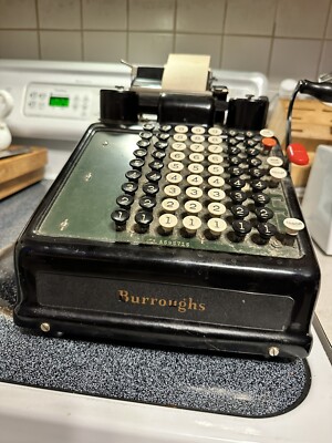 Cash Register, Adding Machines - Vintage Burroughs Adding Machine
