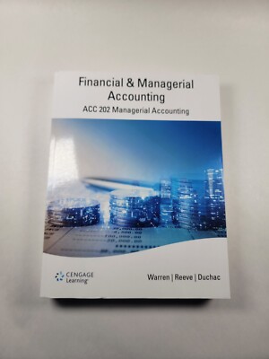 ACP ACC 202 MANAGERIAL ACCOUNT ING | eBay