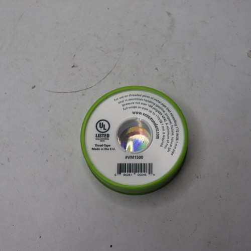 Federal Process Gasoila Venom Thread Seal Tape 1/2" W x 1500" L VM1500 ...