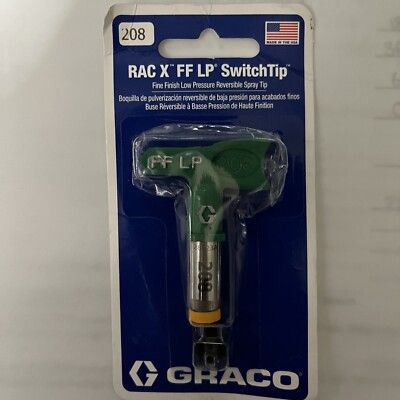Graco SwitchTip 208 Fine Finish Low Pressure RAC X FFLP Airless Spray ...