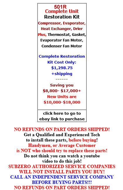 501R SZ Refrigerator Complete Restoration Kit | eBay