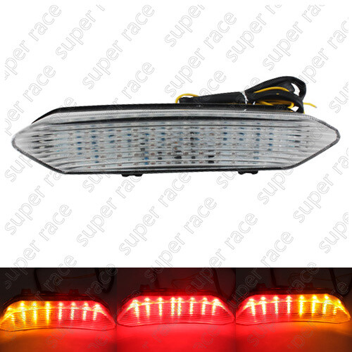 Clear LED Tail Brake Turn Signals Light Indicator For Yamaha YZF R1 ...