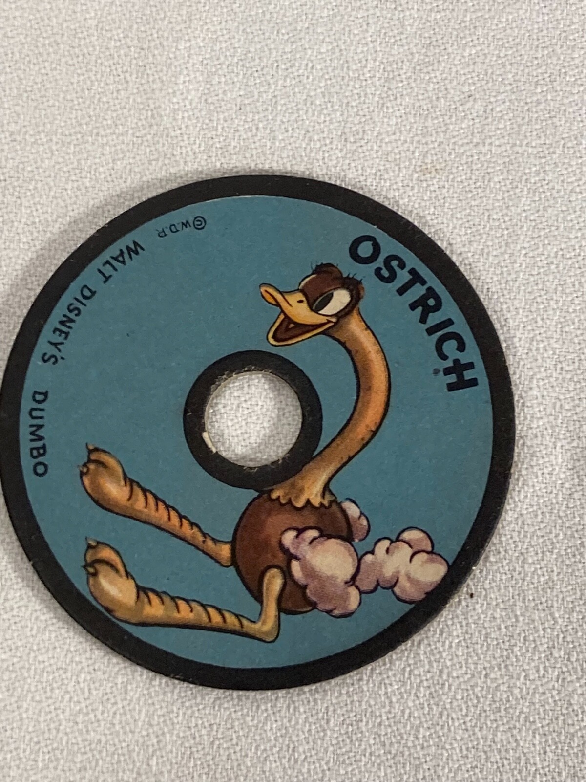 Vintage ~ Walt Disney Alphabet Puzzle Letter ~ 1940's ~ O for Ostrich ...