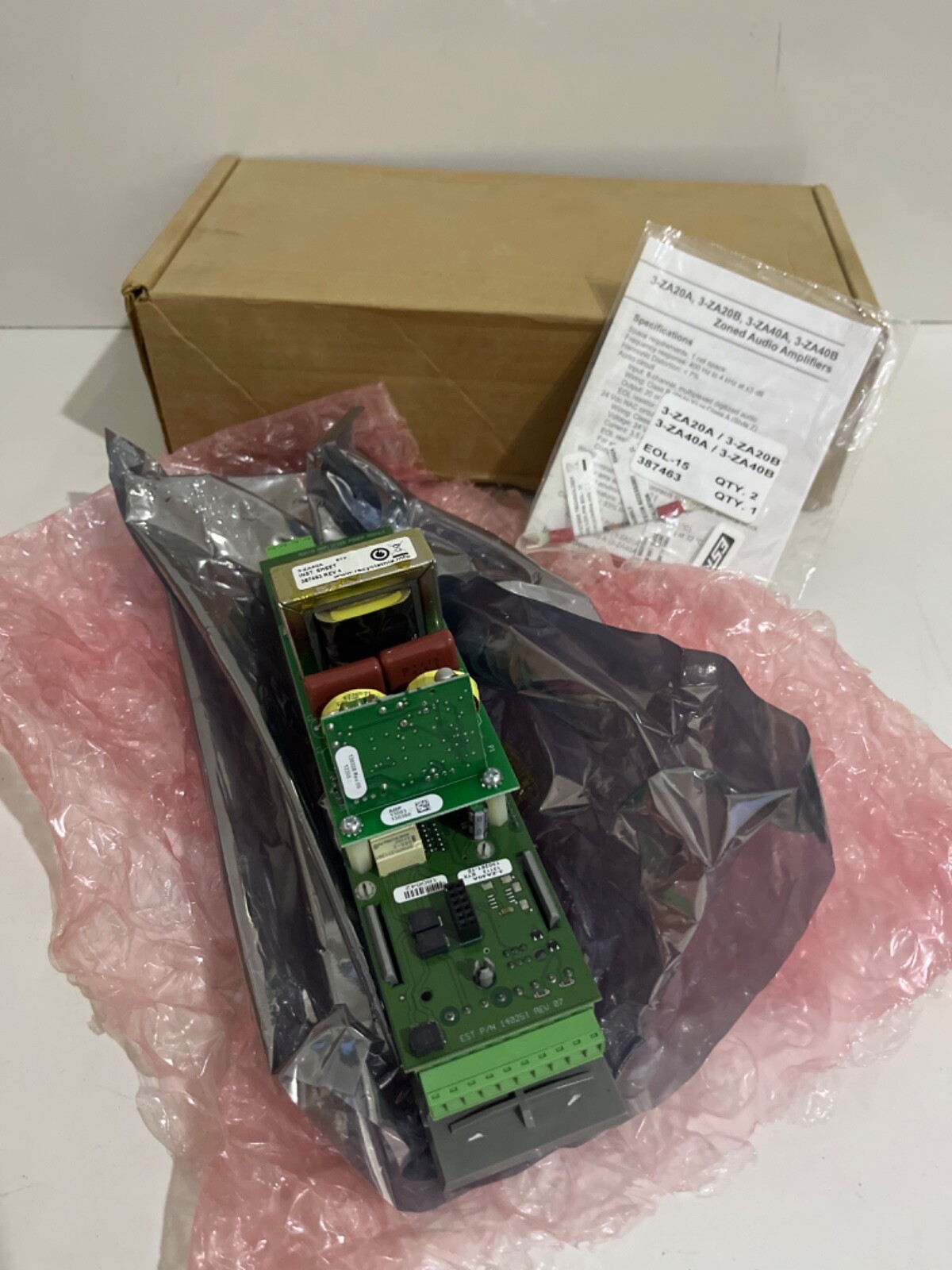 EDWARDS 3-ZA40A - 40 WATT ZONE AMPLIFIER | eBay