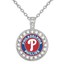 Philadelphia Phillies Womens Sterling Silver Chain Link Necklace And ...