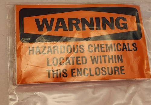 Vinyl Stickers Qty 24 Hazardous Chemicals | eBay