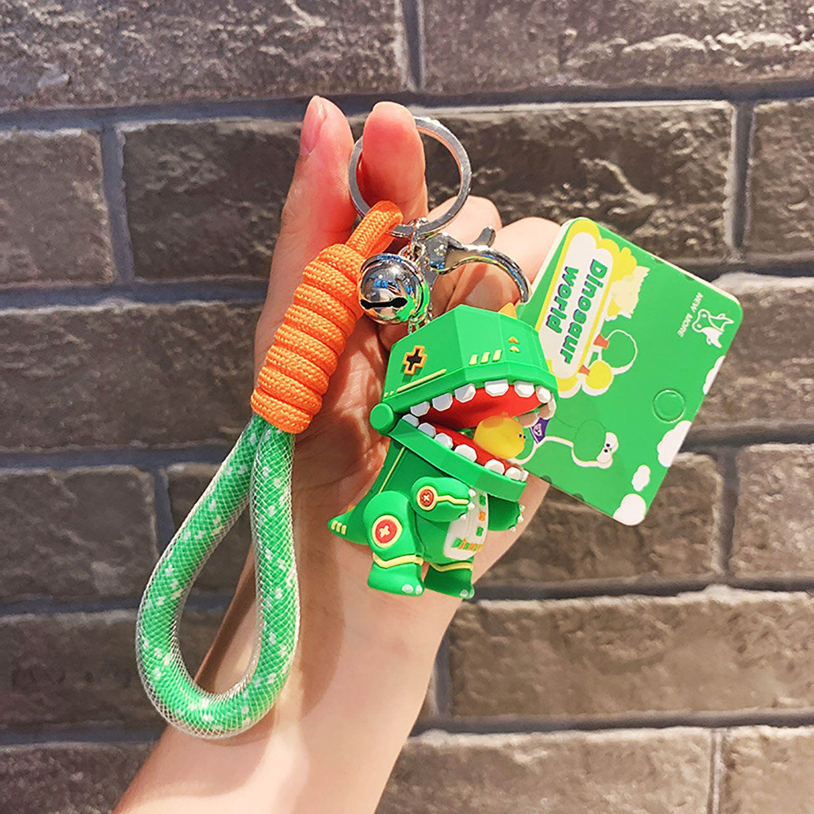 Key Holder Cartoon Decorative Funny Mechanical Dinosaur Keychain Multi ...