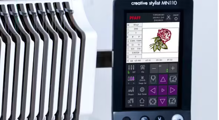 Pfaff Creative Stylist MN 110 10 Multi Needle Embroidery Machine ...