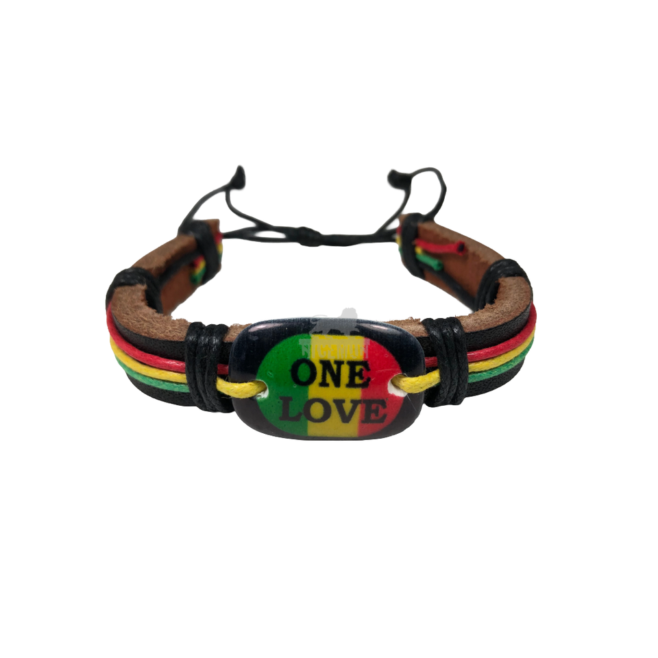 One Love Emblem Handgelenk Armband Süß Jamaika Bob Reggae RGY Band One ...